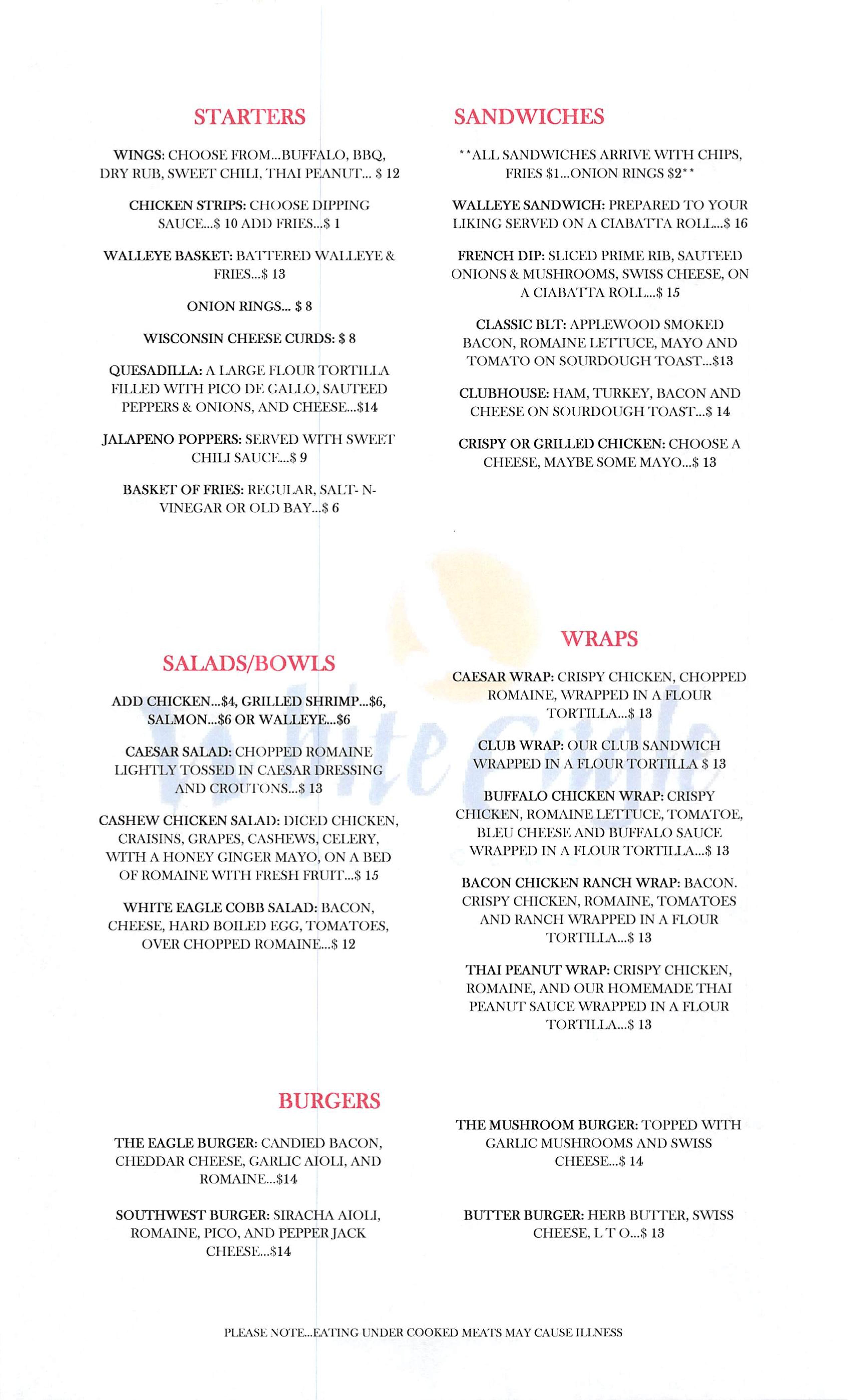 Bar + Grill - White Eagle Golf Club