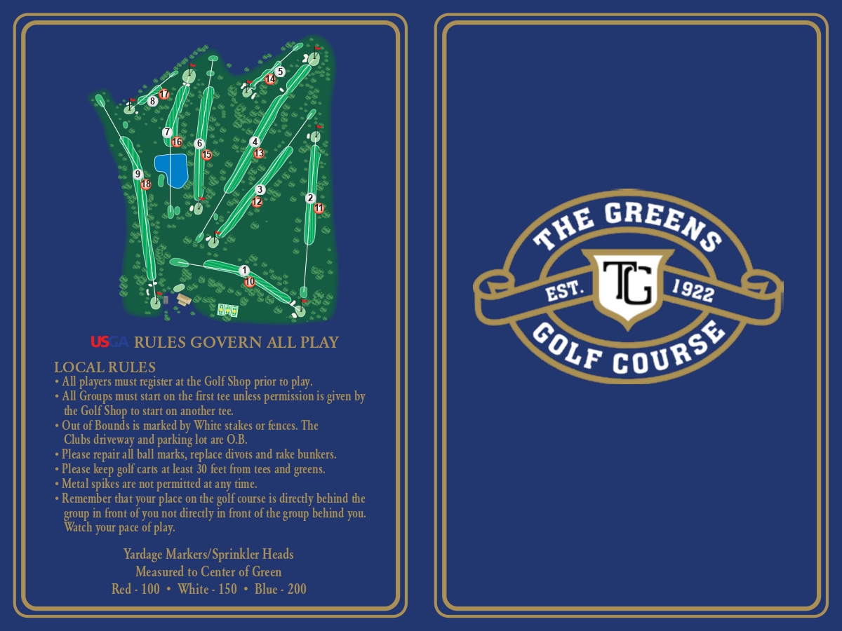 Scorecard - The Greens Golf Course of Fayette County
