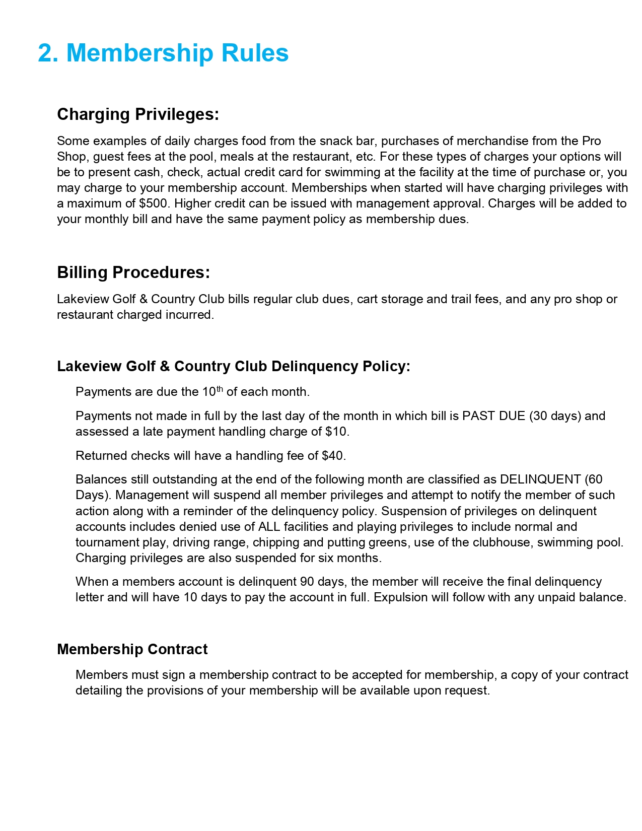Membership Packet - Lakeview Golf and Country Club