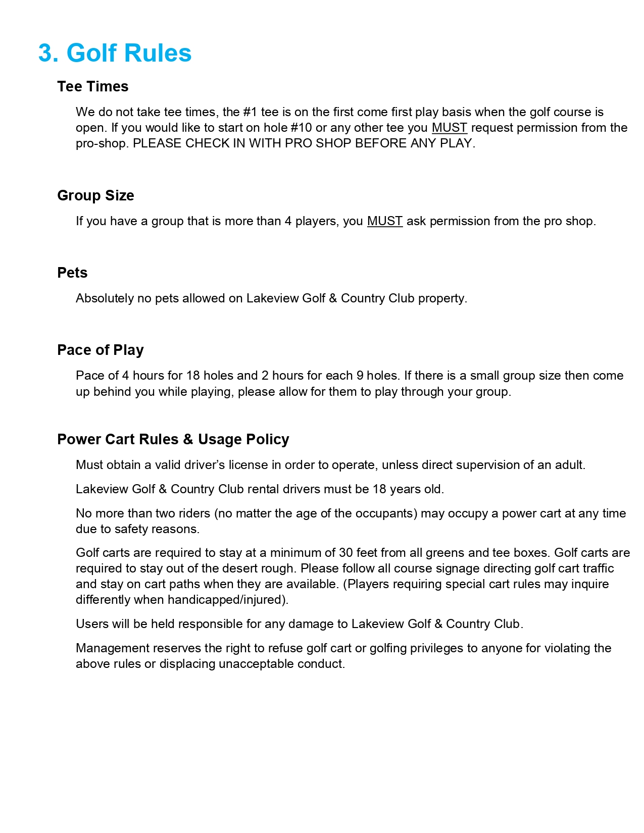 Membership Packet - Lakeview Golf and Country Club