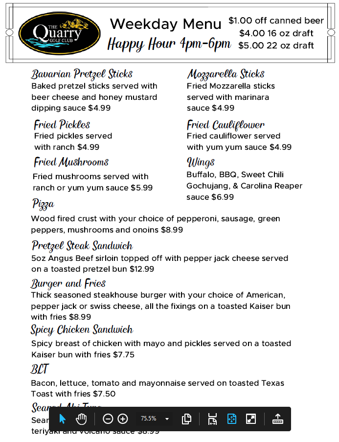 Granite Grille - The Quarry Golf Club